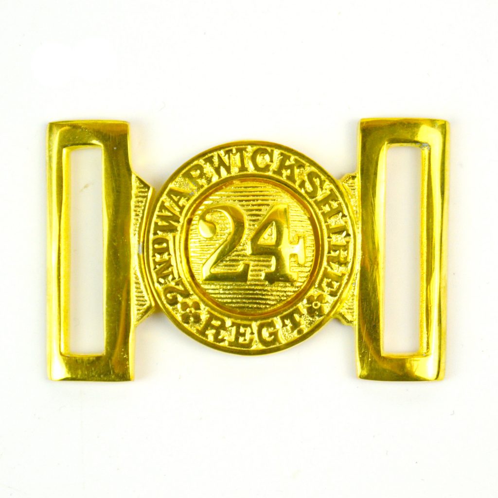 24th Regiment of Foot Other Ranks Interlocking Brass Belt Buckle ...