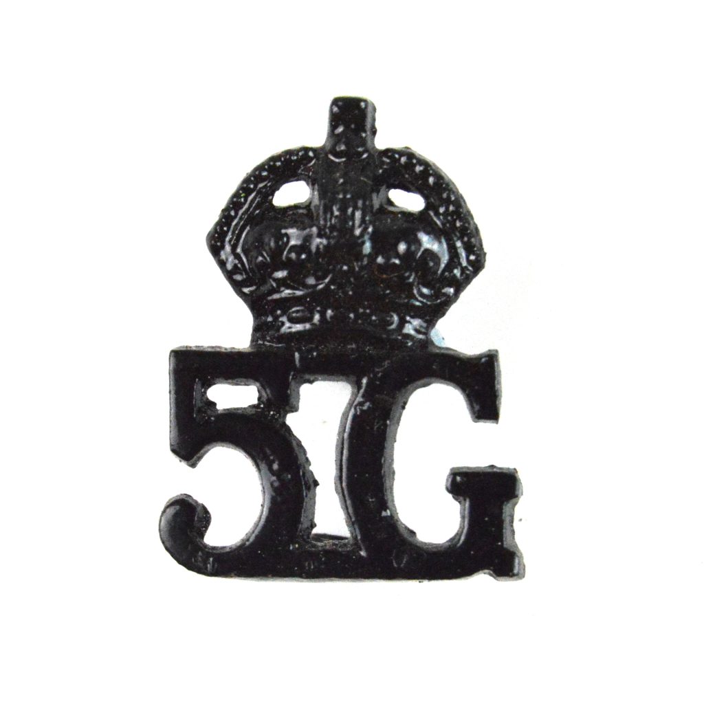 5th Gurkha Rifles (Frontier Force) Blackened Shoulder Title, King's ...