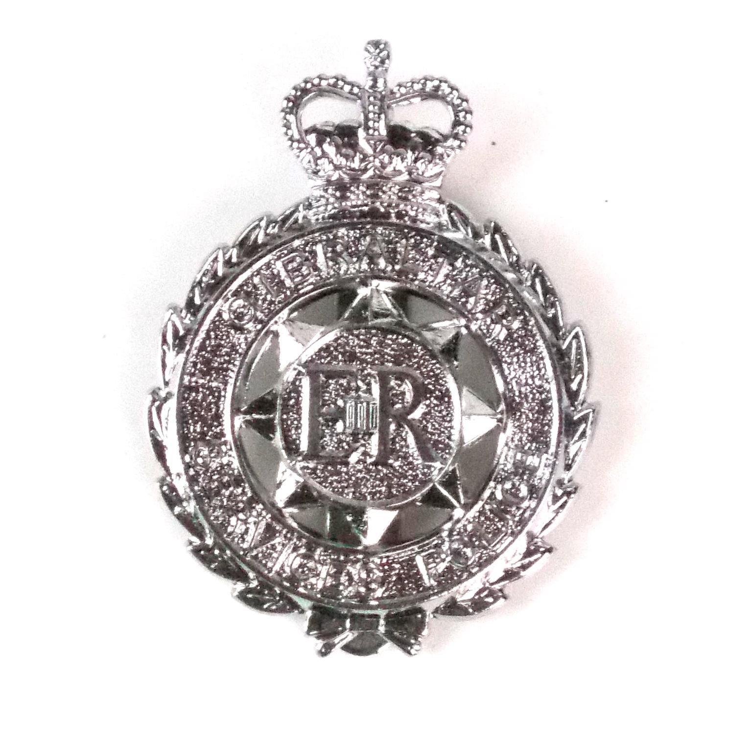Gibraltar Services Police Cap Badge, Queen's Crown - Tenniswood Militaria