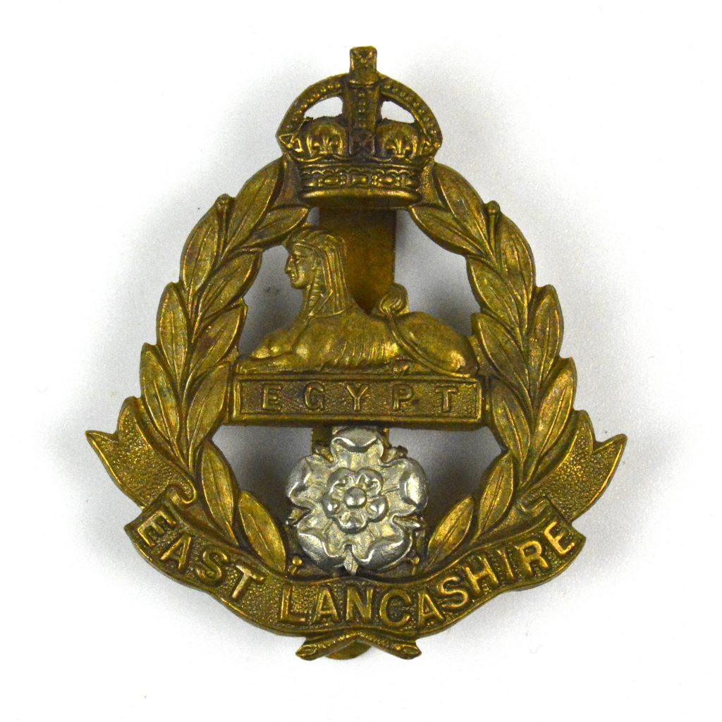 Militia Battalion, East Lancashire Regiment, King's Crown, Bimetal ...