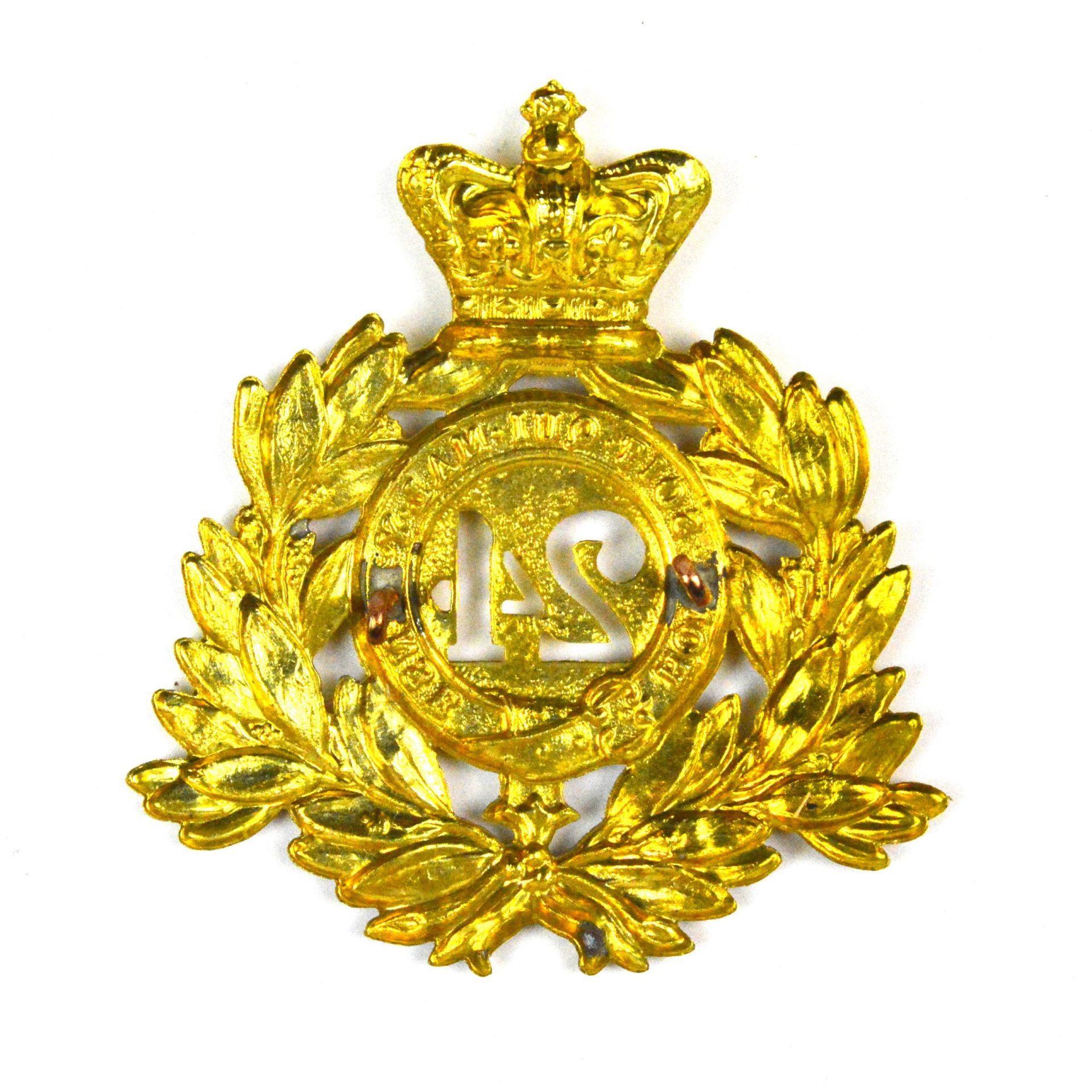 Zulu Wars 24th Foot Other Rank's Brass Shako Plate, QVC - Jeremy ...