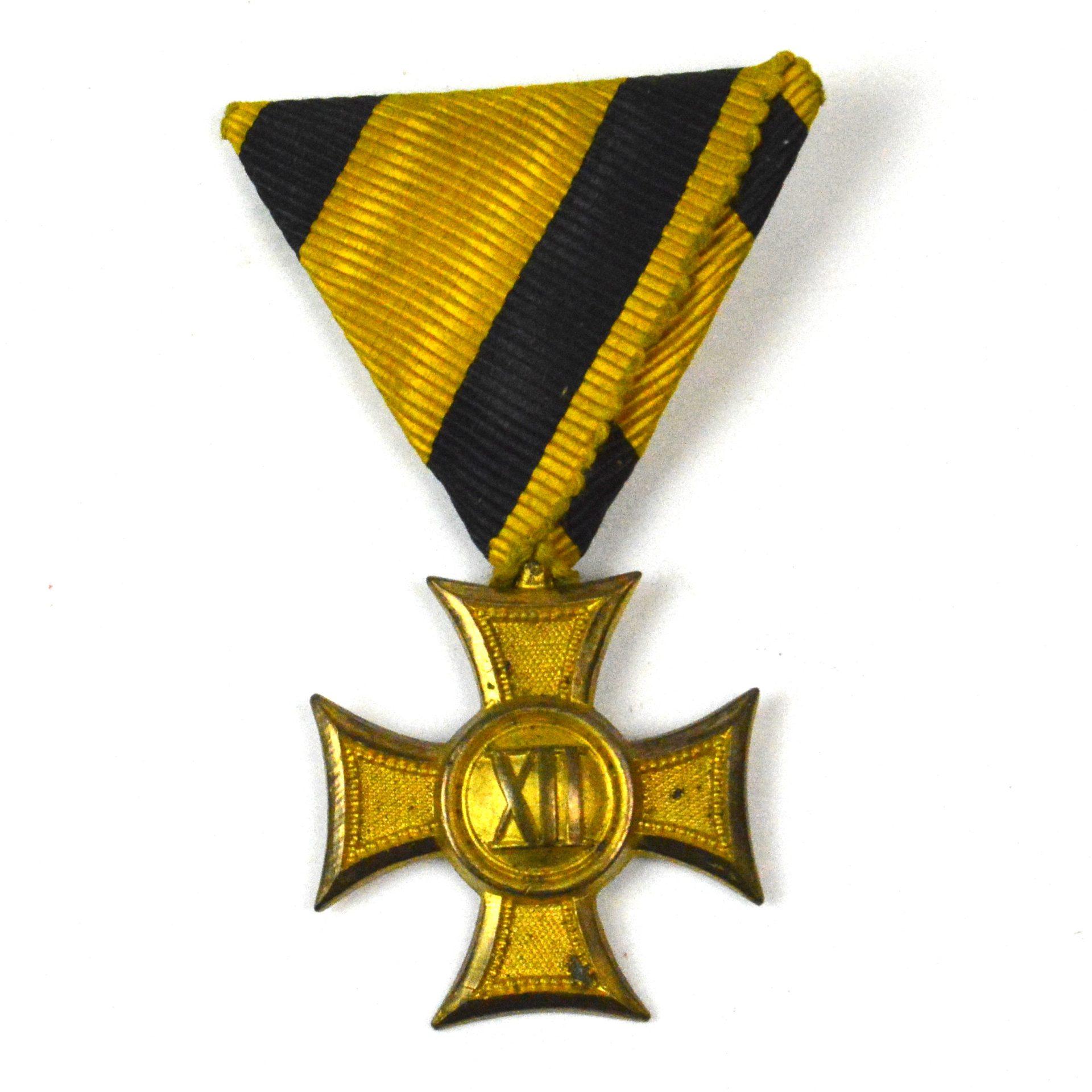 Austria-Hungary 12 Year Long Service Cross, 2nd Pattern - Tenniswood ...