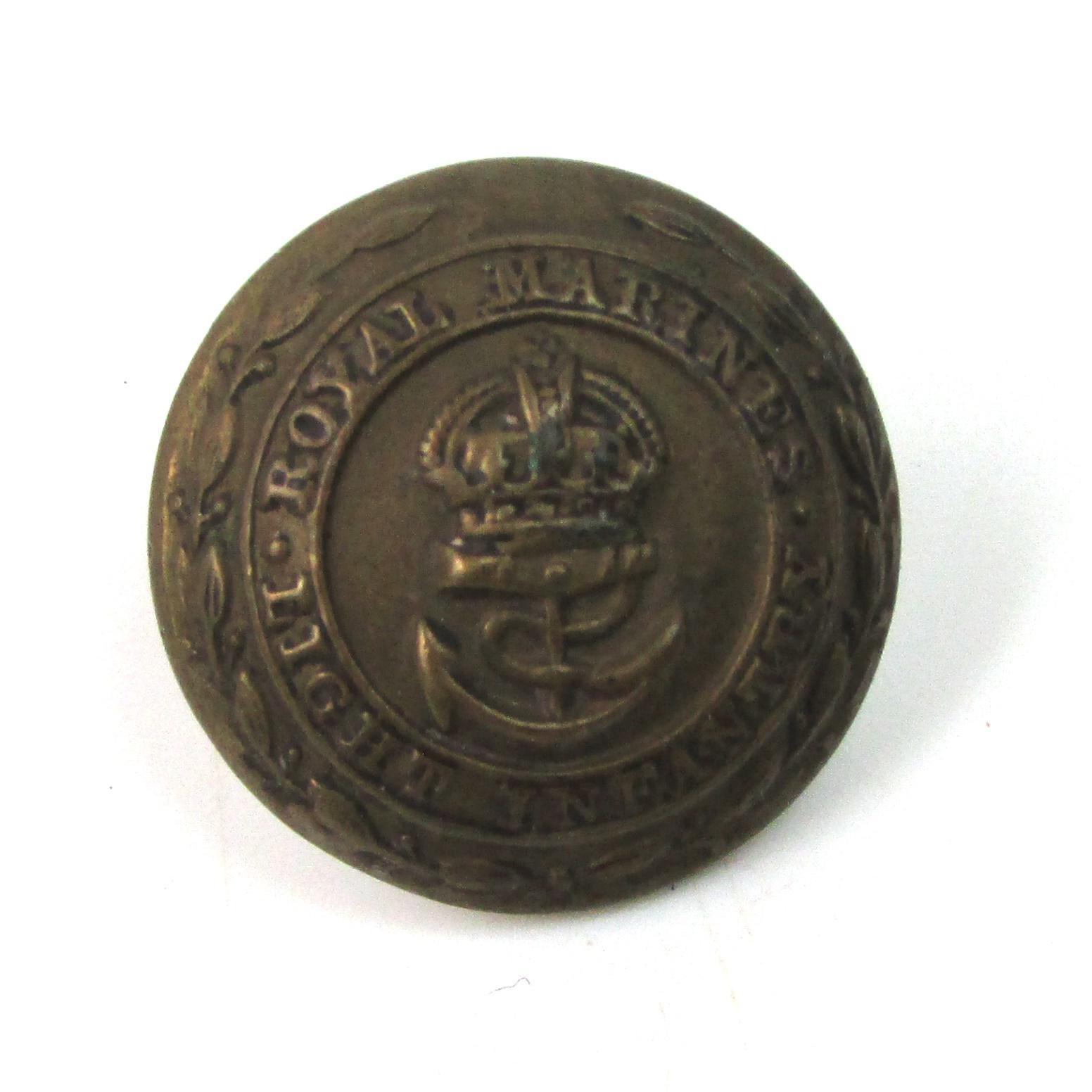 Royal Marines Light Infantry Button (22mm), King's Crown - Jeremy ...