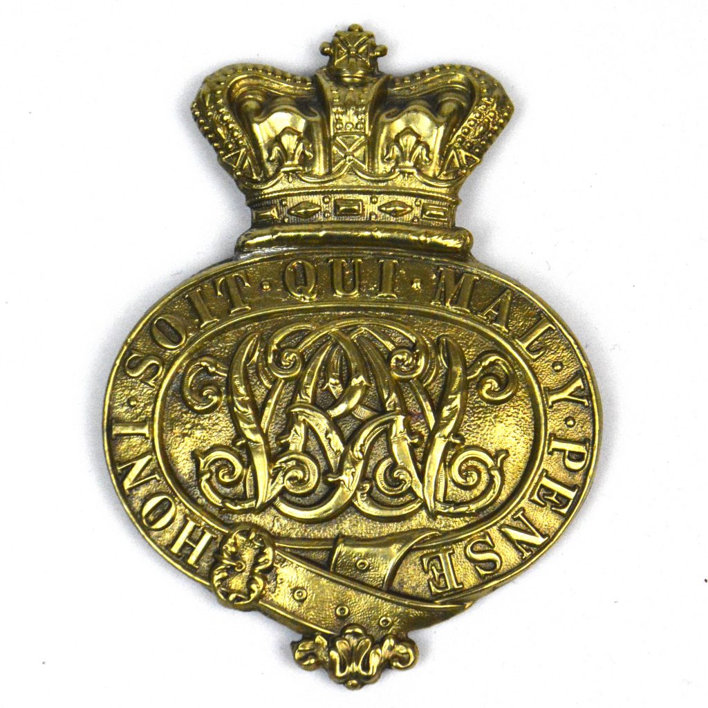 Original Grenadier Guards Valise Badge, Queen Victoria Crown, Gilding ...