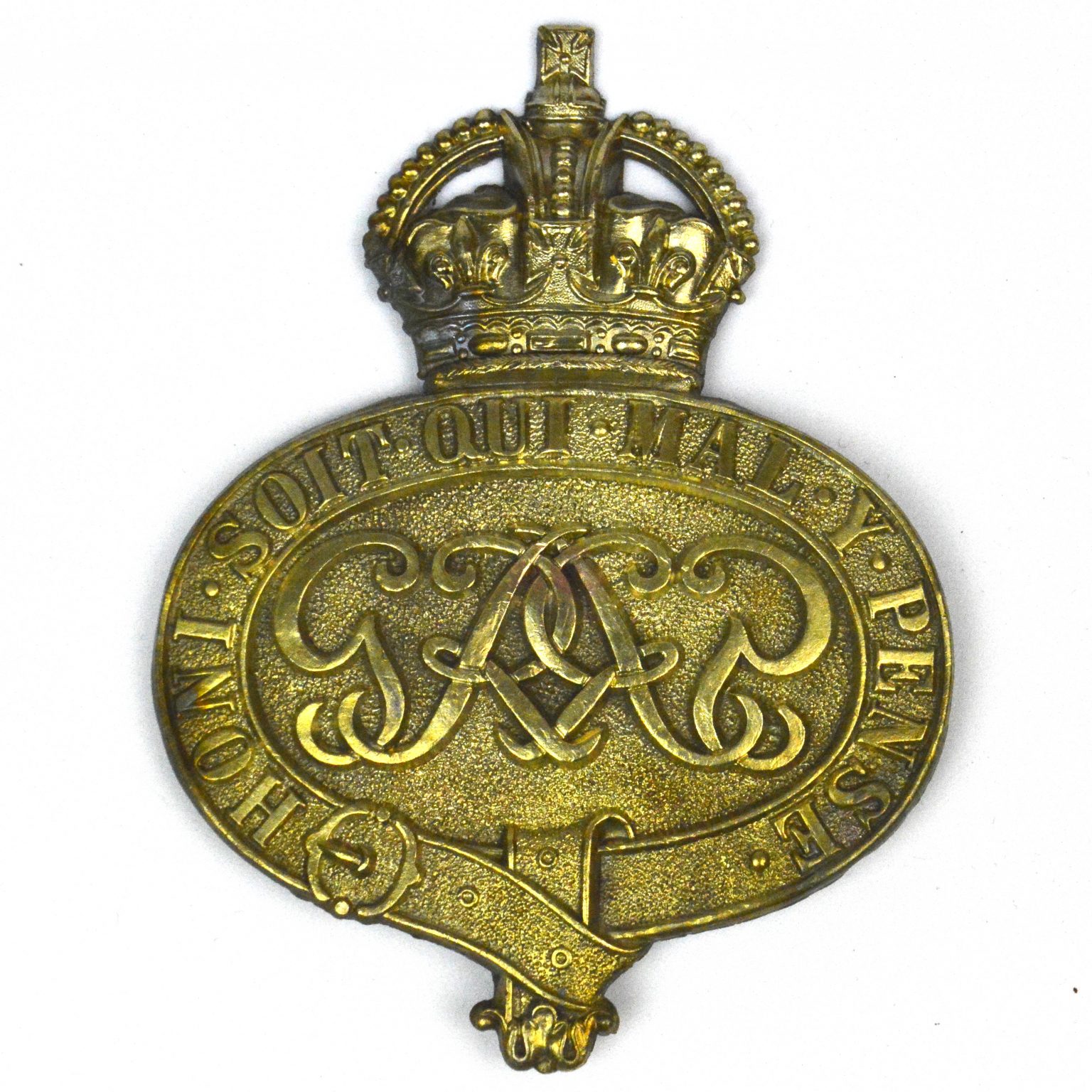 Original Grenadier Guards Valise Badge, GRVI, Gilding Metal - Jeremy ...