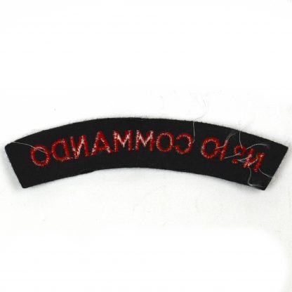 No.10 Commando, Embroided Shoulder Title, Red on Navy Blue - Jeremy ...