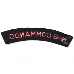 6 Commando Embroidered Shoulder Title (Red on Navy Blue) - Tenniswood ...