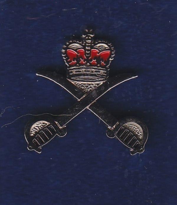 RAPTC lapel badge CAP BADGE enamel QC - Jeremy Tenniswood Militaria