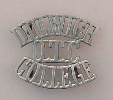 DULWICH - OTC - COLLEGE 3-line w/m Shoulder title - Jeremy Tenniswood ...