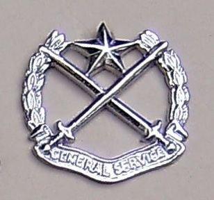 GENERAL SERVICE CORPS nickle plated cap badge - Jeremy Tenniswood Militaria