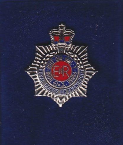 RCT lapel badge CAP BADGE enamel QC - Jeremy Tenniswood Militaria