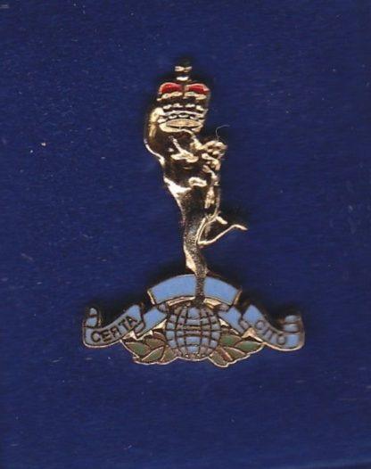 ROYAL SIGNALS lapel CAP BADGE enamel QC - Jeremy Tenniswood Militaria
