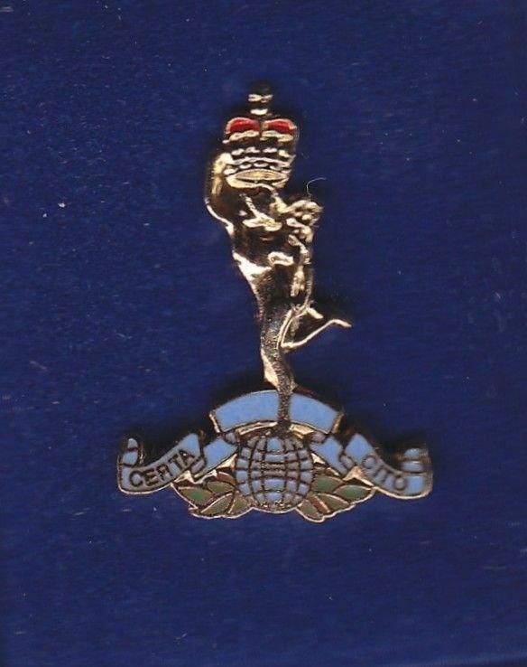 ROYAL SIGNALS lapel CAP BADGE enamel QC - Jeremy Tenniswood Militaria