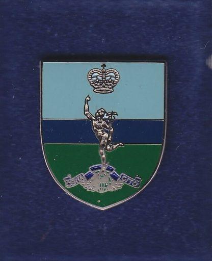 ROYAL SIGNALS lapel CAP BADGE ON SHIELD enamel QC - Jeremy Tenniswood ...