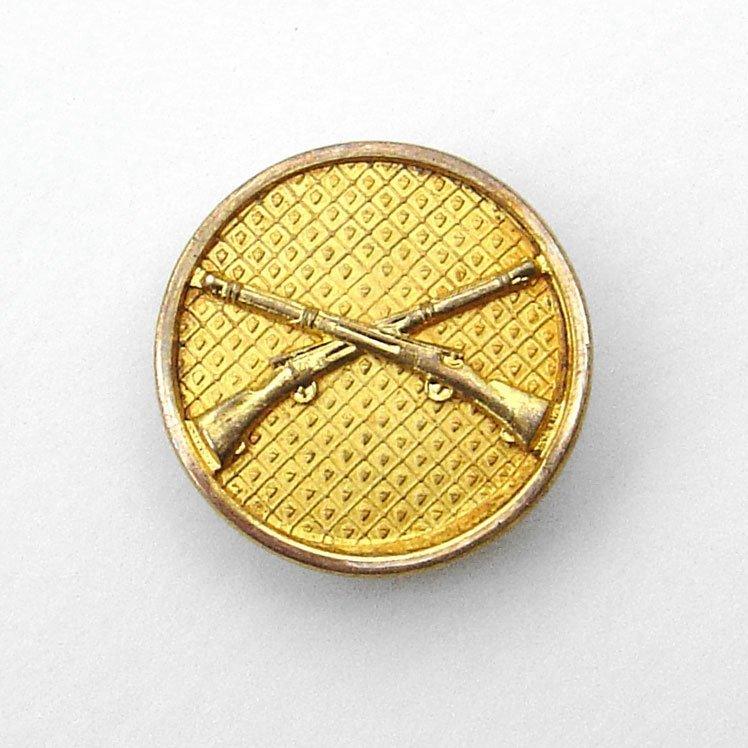 U.S. WWI Distinctive Insignia collar badge Officer's Gilt - Infantry ...