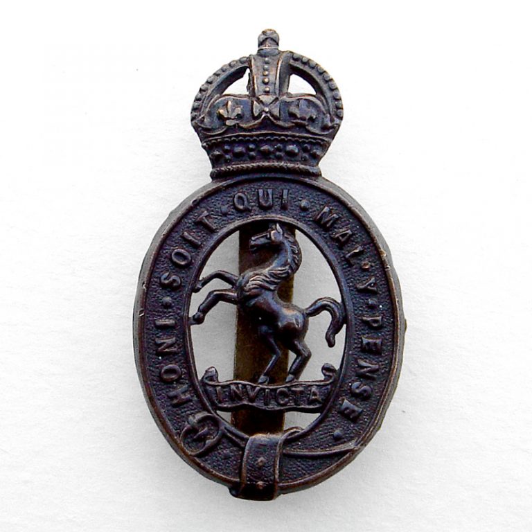 ROYAL EAST KENT YEOMANRY Duke of Connaught’s Own original KC bronzed ...