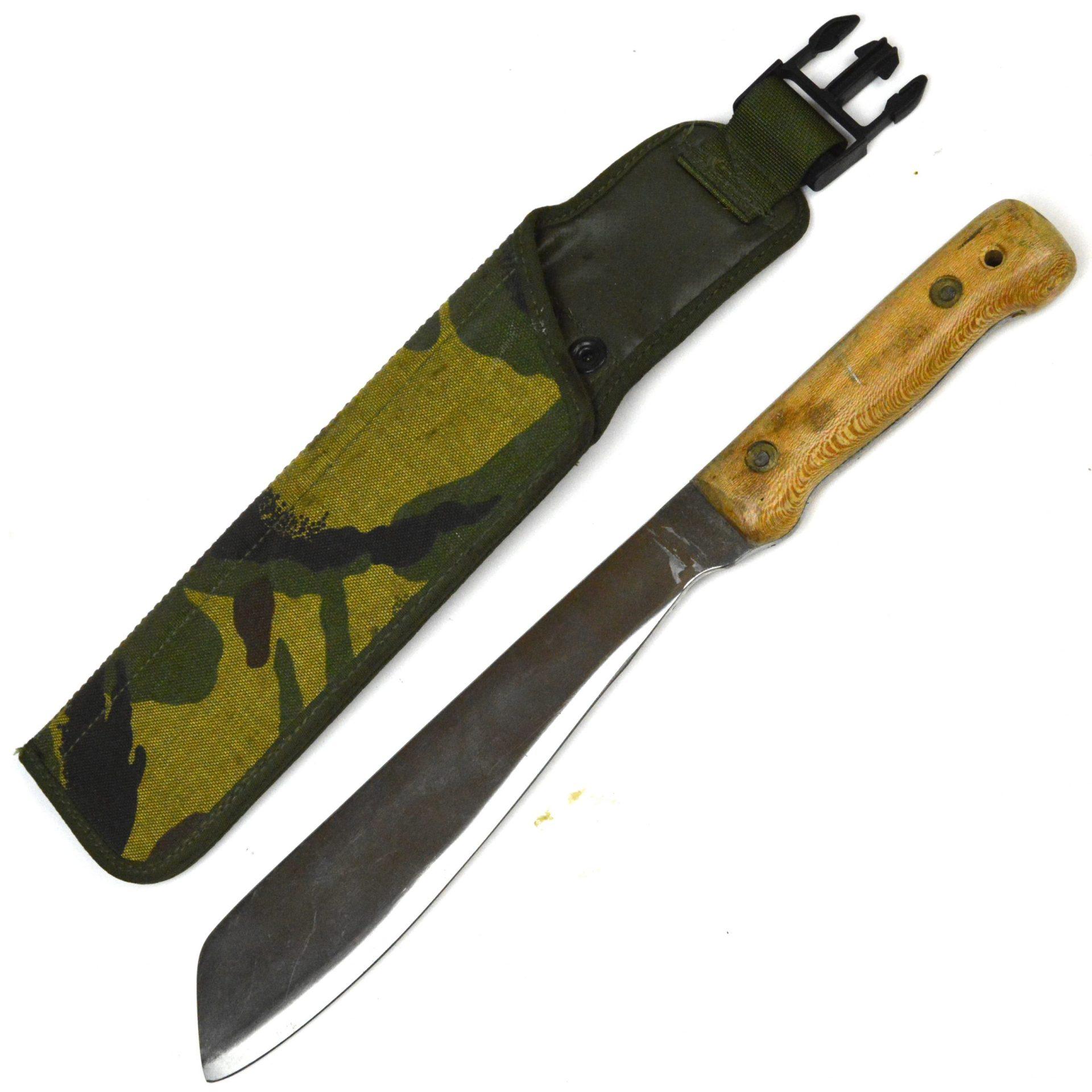 British Army No2 Machete in SA80 Camo Scabbard - Jeremy Tenniswood ...