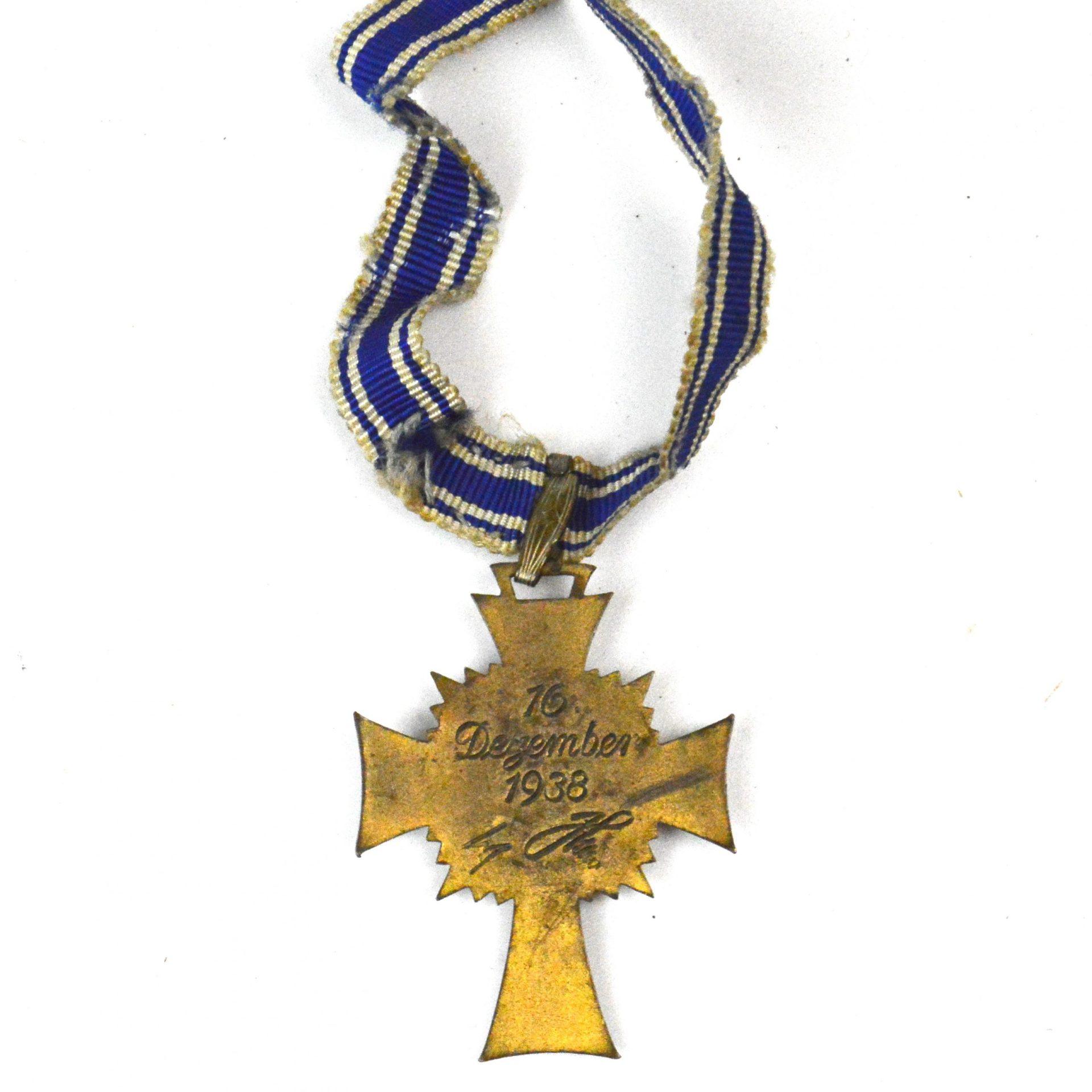 German Third Reich Cross of Honour of the German Mother, Bronze ...