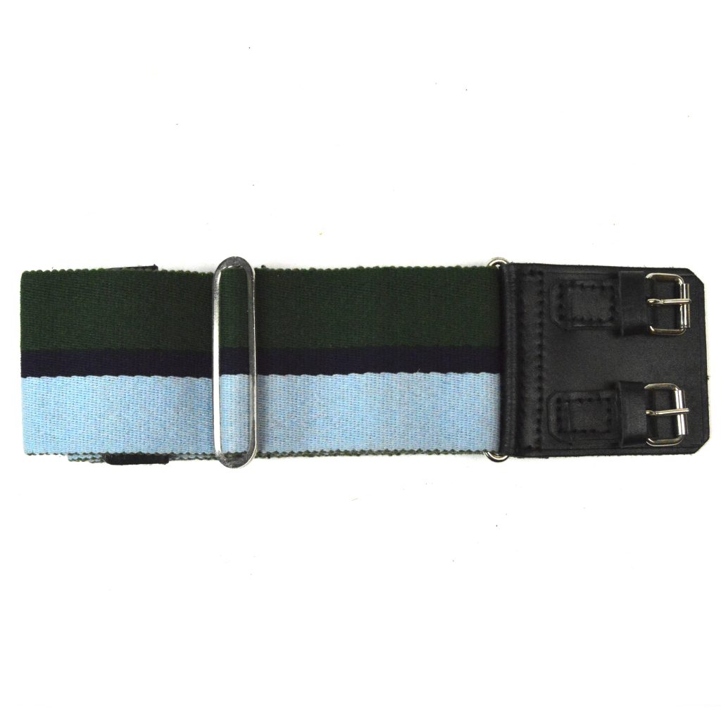 Royal Signals Leather Straps Stable Belt, XL - Jeremy Tenniswood Militaria