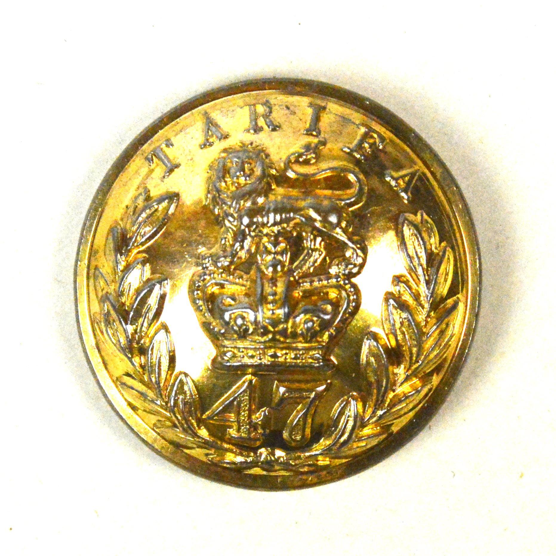 Victorian 47th (Lancashire) Regiment Officer's Quality Button (25mm ...