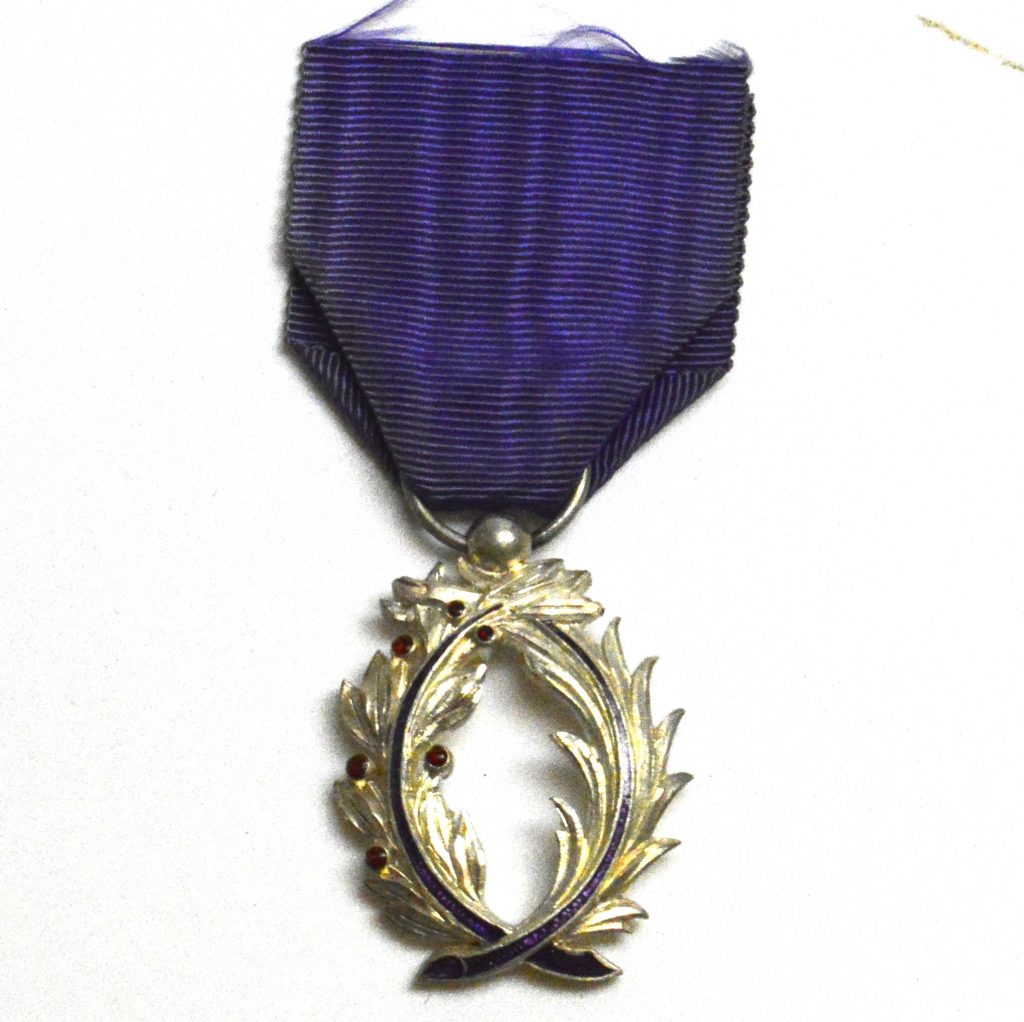 French Order of the Academic Palms Medal - Jeremy Tenniswood Militaria