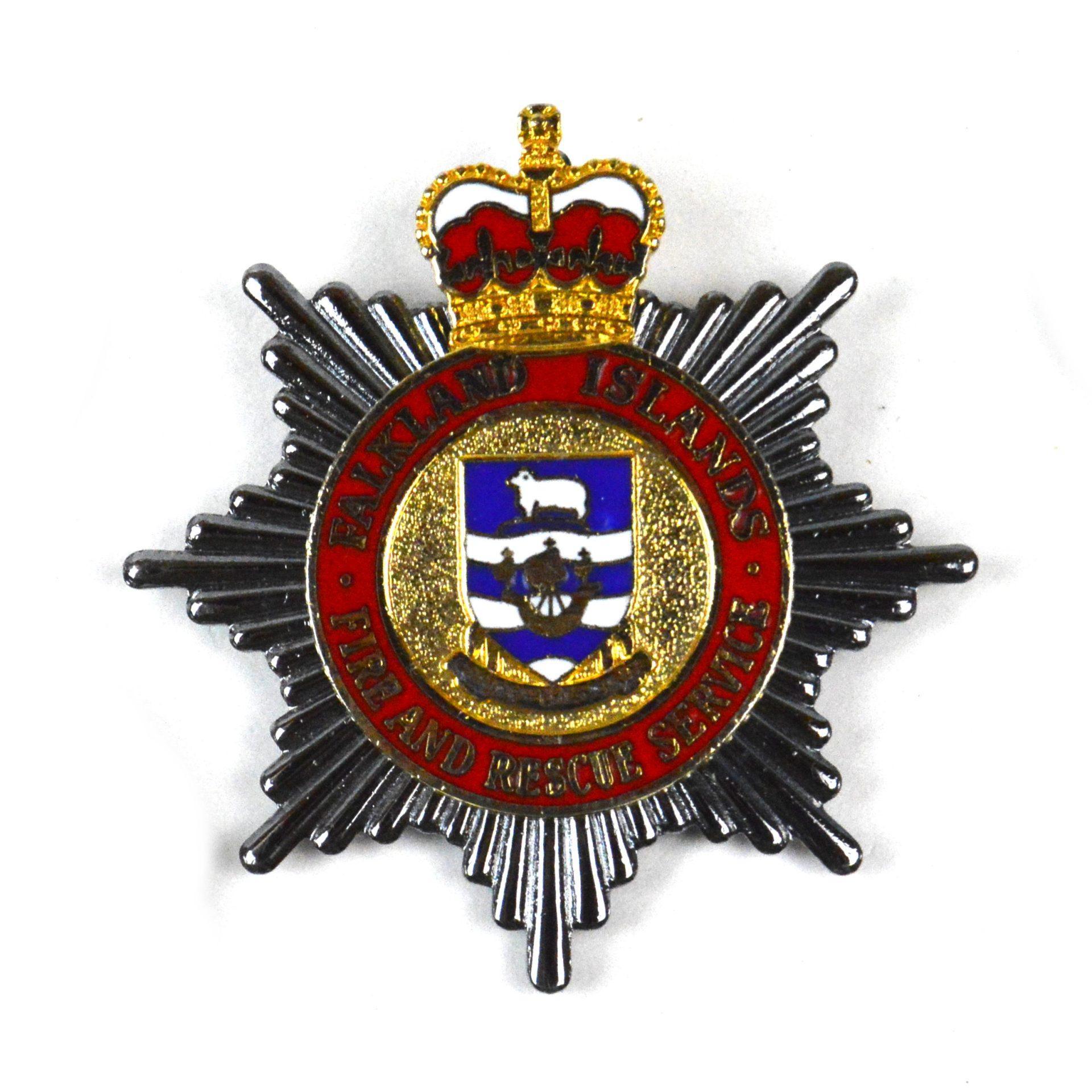 Falkland Islands Fire and Rescue Service Cap Badge - Jeremy Tenniswood ...