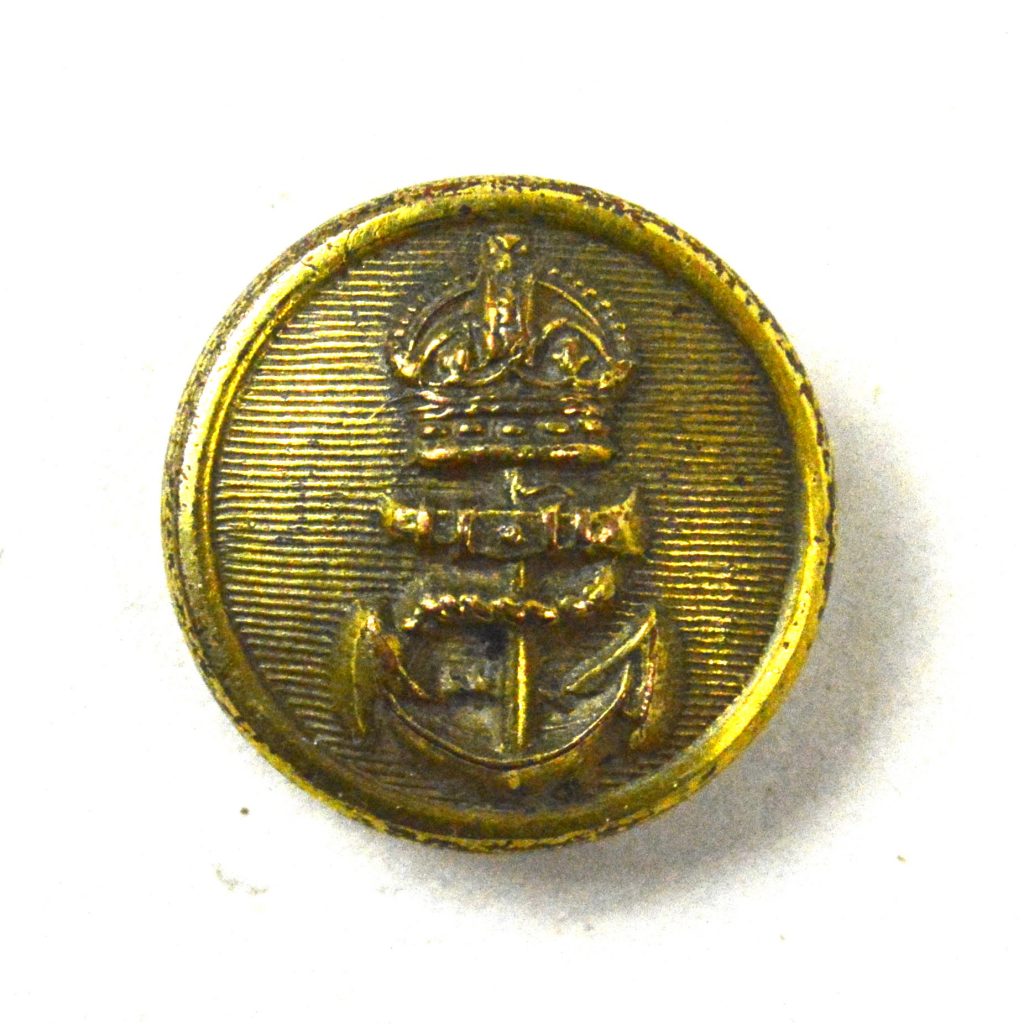 Royal Navy Officer's Gilt Button (22mm), Queen's Crown - Tenniswood ...