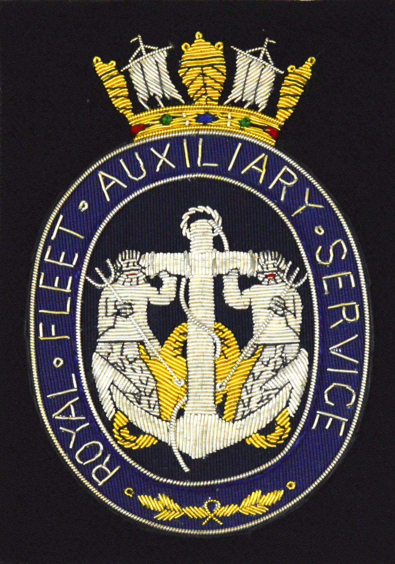 Royal Fleet Auxiliary Service Embroidered Blazer Badge - Jeremy ... Royal Fleet Auxiliary Service Embroidered Blazer Badge - Jeremy ...