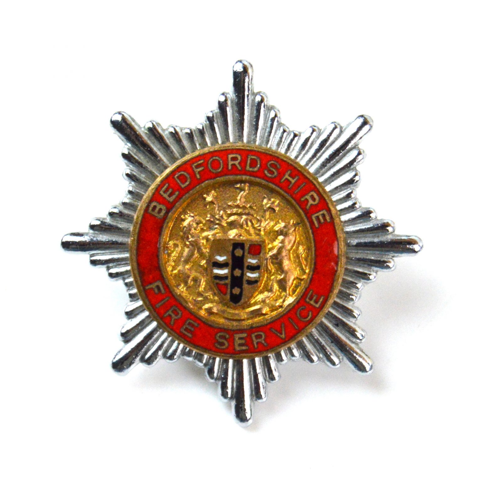 Leicester City Fire Brigade Cap Badge - Jeremy Tenniswood Militaria