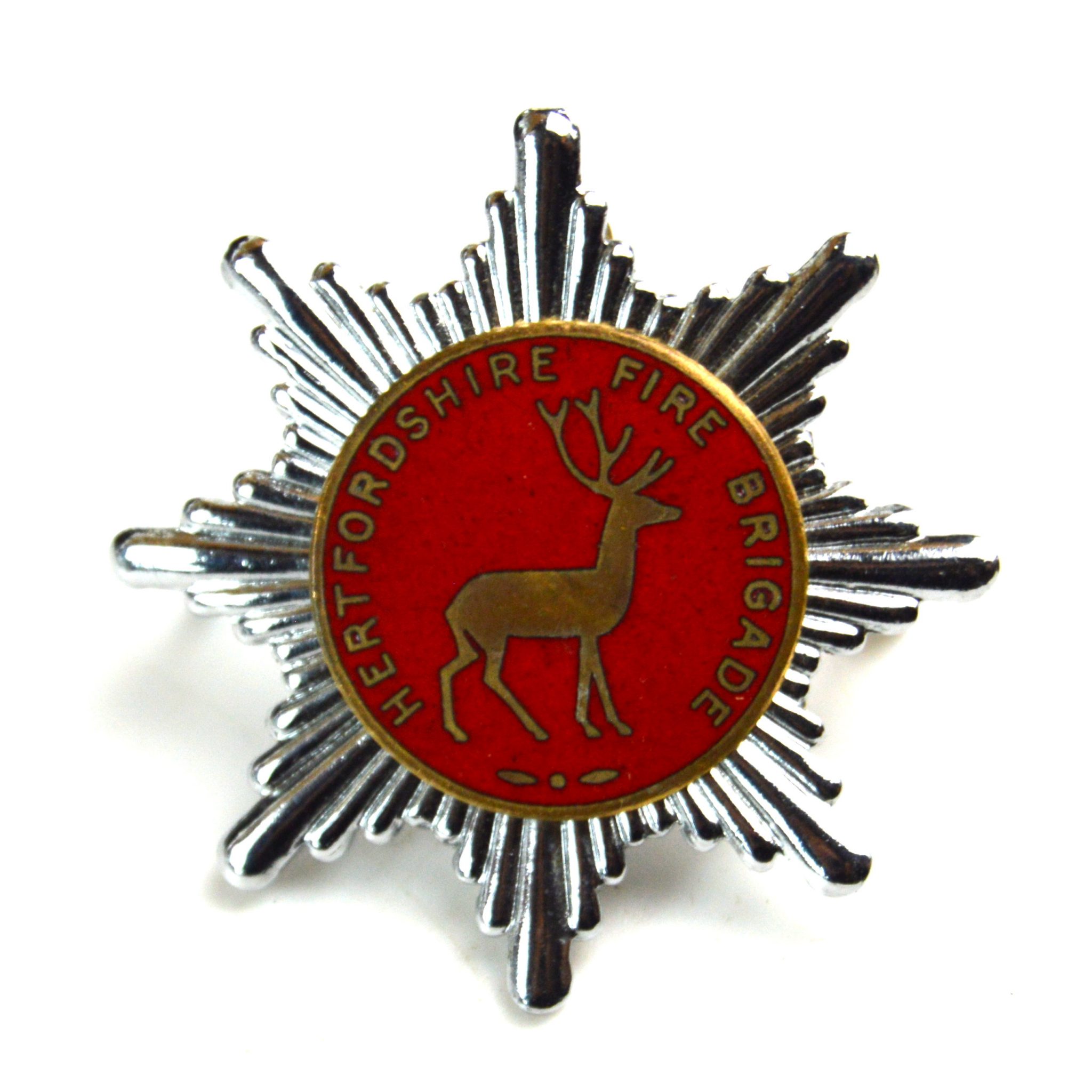 Hampshire Fire Service Restrike Cap Badge - Jeremy Tenniswood Militaria