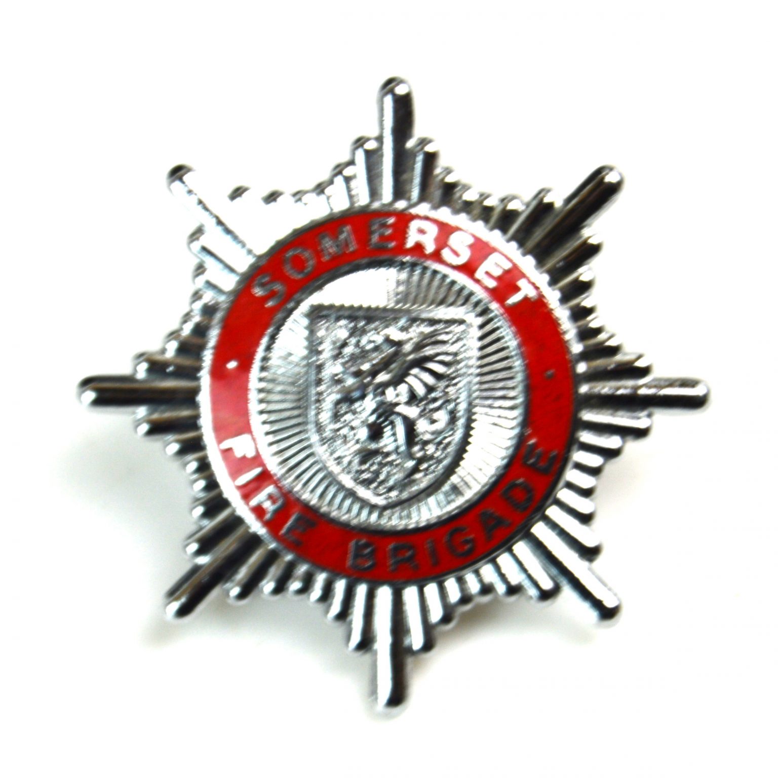 Leicester City Fire Brigade Cap Badge - Jeremy Tenniswood Militaria