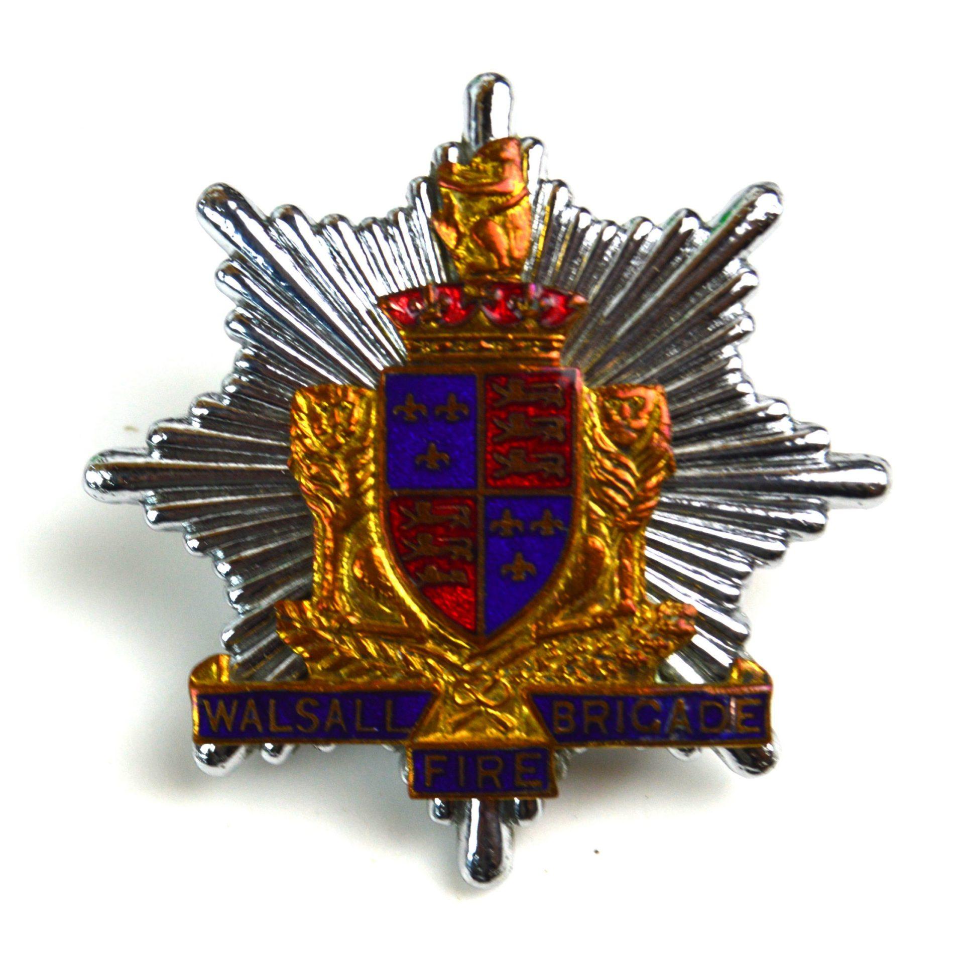 Walsall Fire Brigade Cap Badge - Tenniswood Militaria