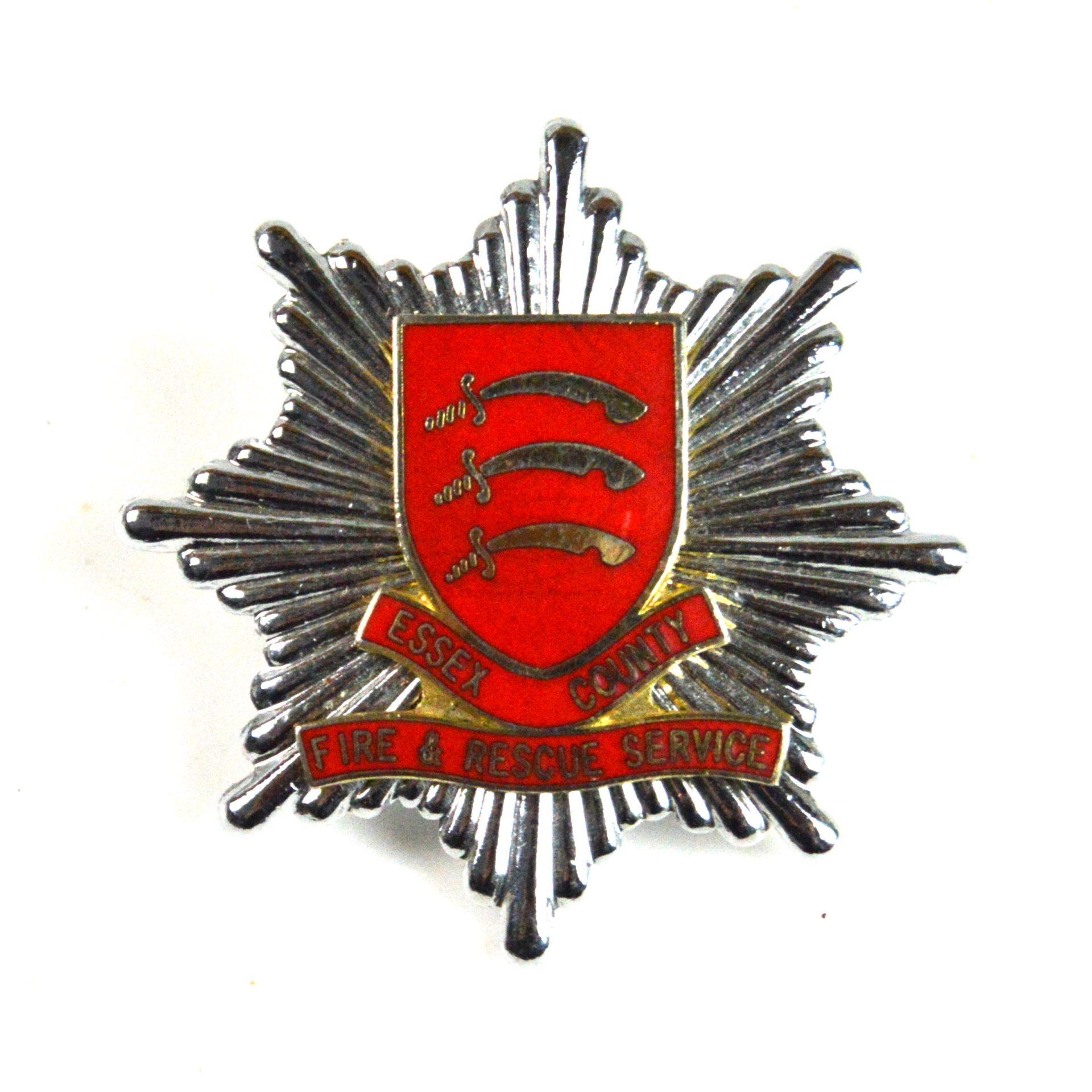 Essex County Fire and Rescue Cap Badge - Jeremy Tenniswood Militaria