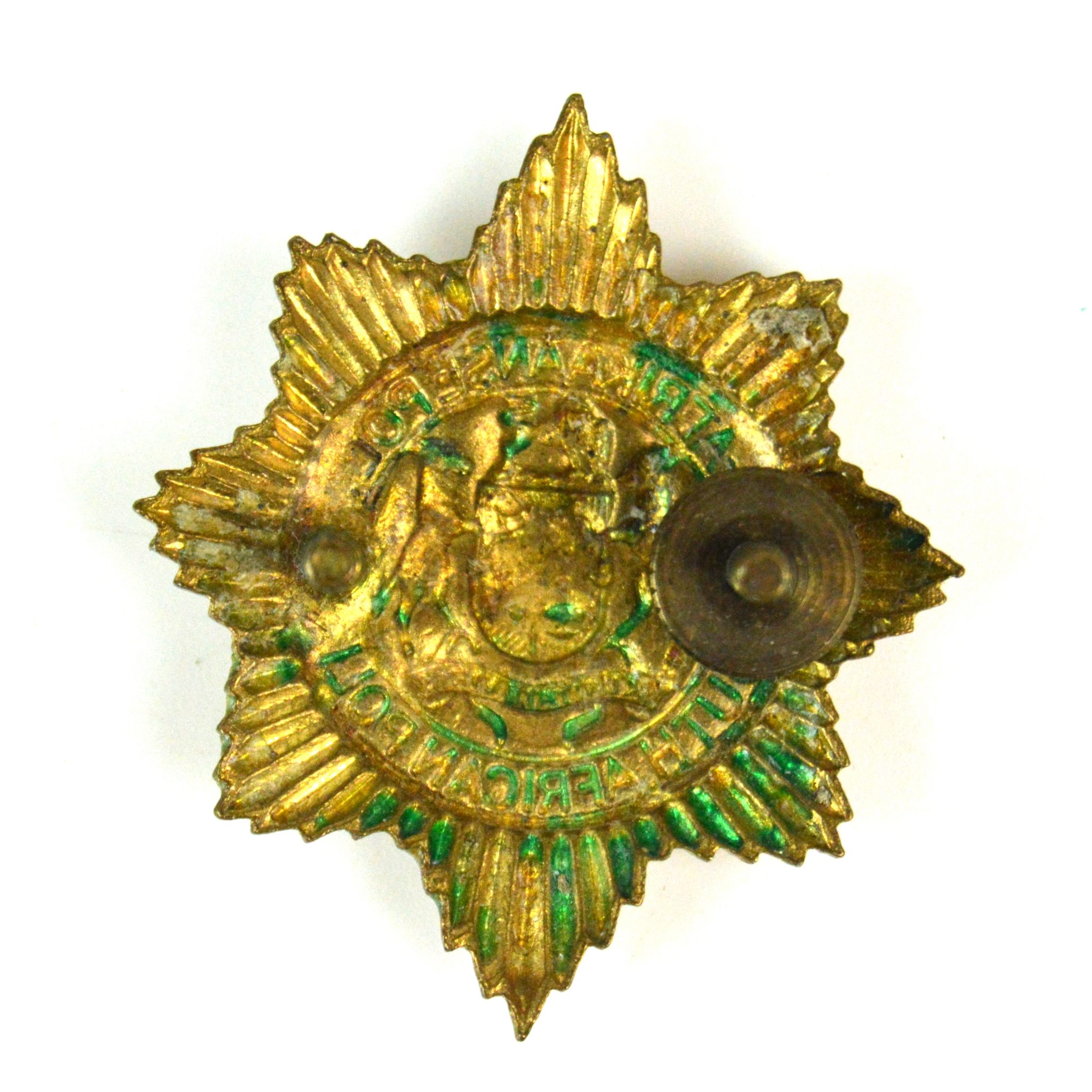 South African Police (Suid Afrikaanse Polisie) Gilt Cap Badge ...