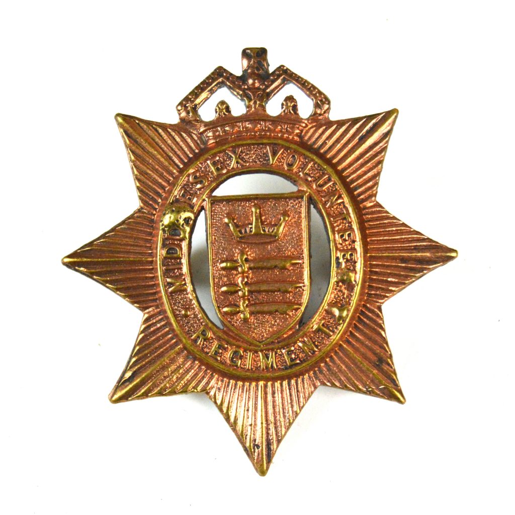 Middlesex Volunteer Regiment Cap Badge Original Jeremy Tenniswood Militaria