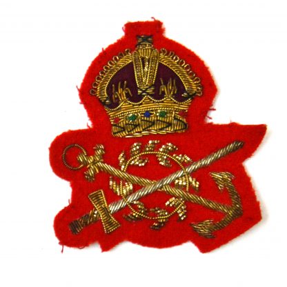 Corps of Commissionaires Embroidered King's Crown Rank Badge - Jeremy ...