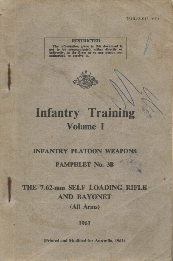 Infantry Training Volume I, Infantry Platoon Weapons Pamphlet No, 3B ...