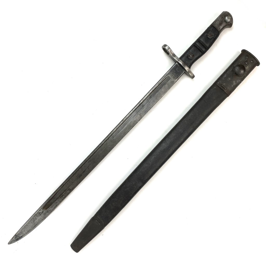 British P1914 Enfield Rifle Bayonet in Scabbard, Remington, 1917 ...