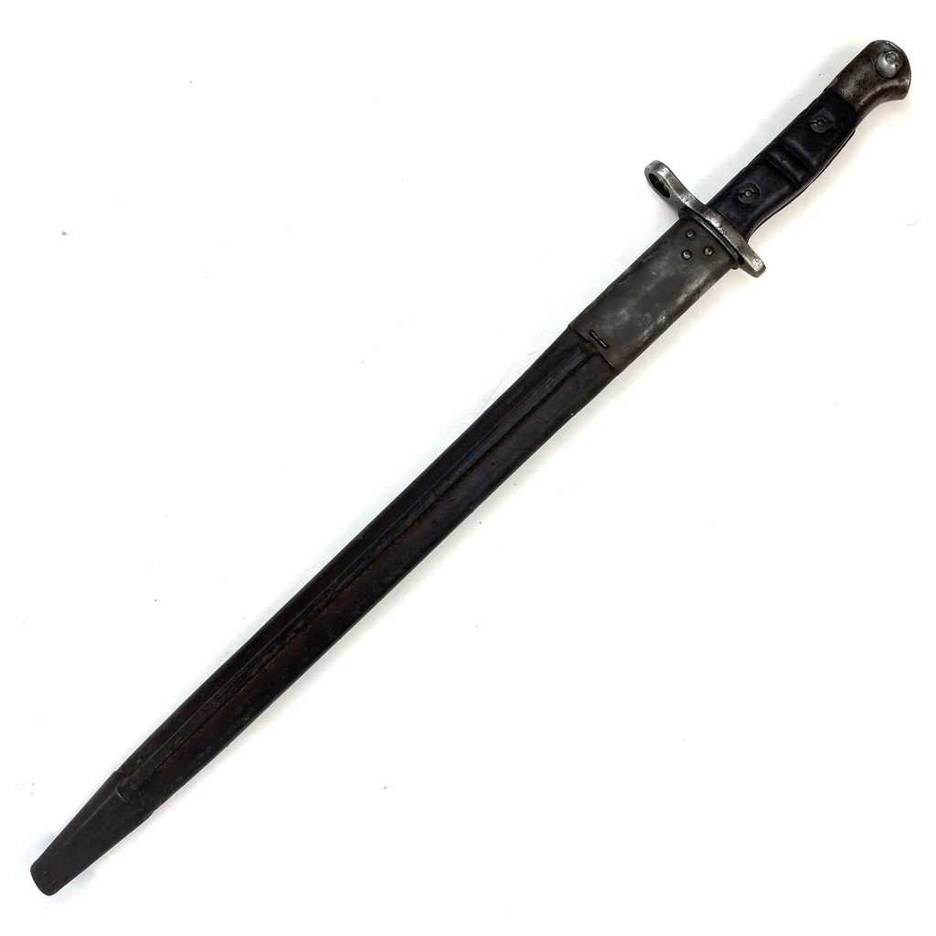 British P1914 Enfield Rifle Bayonet in Scabbard, Remington, 1917 ...