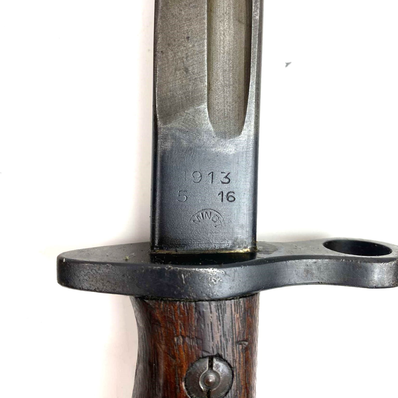 British P1914 Enfield Rifle Bayonet in Scabbard, Remington, 1916 ...