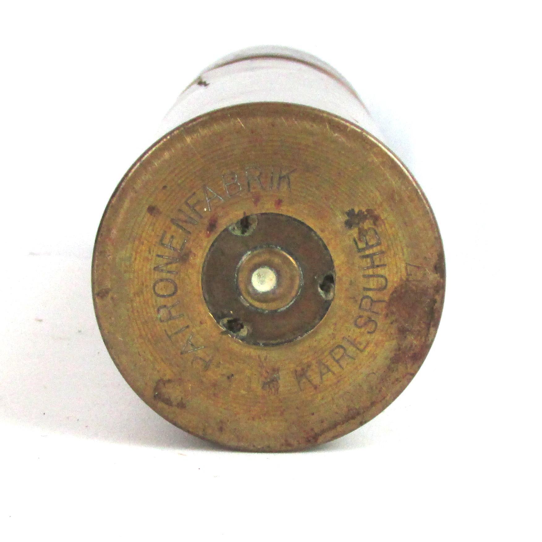 Imperial German WWI 3.7cm Inert Shell - Jeremy Tenniswood Militaria