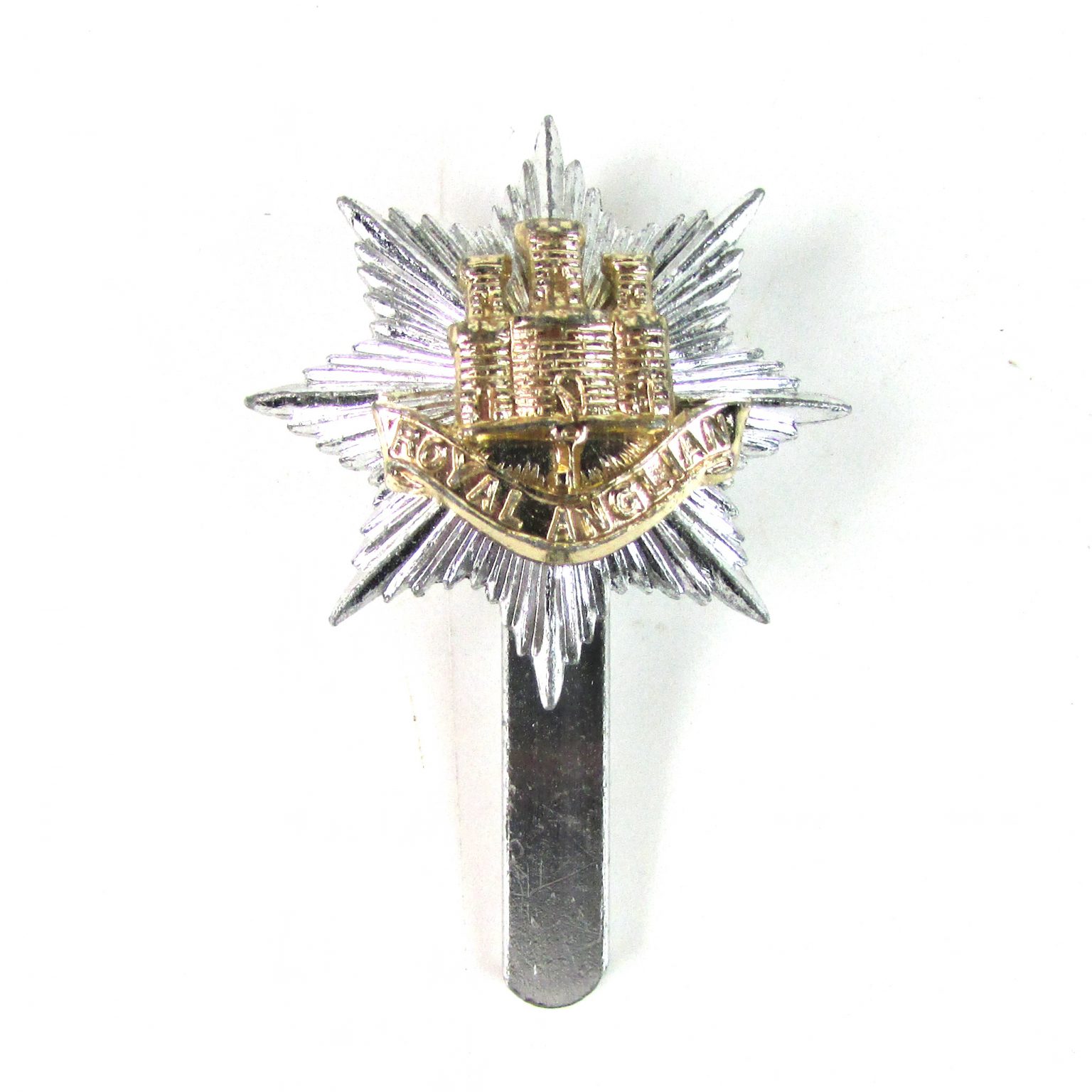 Royal Anglian Regiment Anodised Cap Badge - Jeremy Tenniswood Militaria