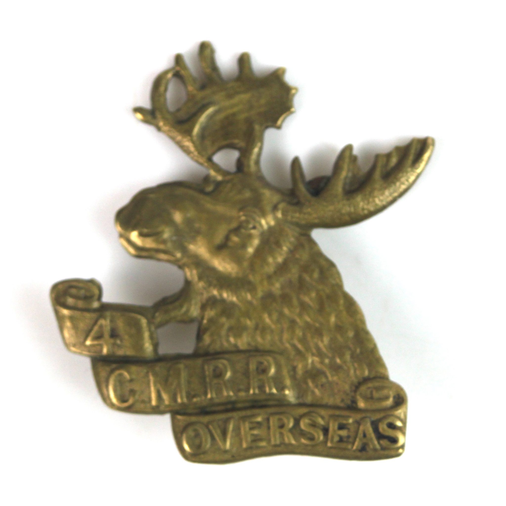 4th Canadian Mounted Rifles Regiment Cap Badge, Original - Jeremy ...