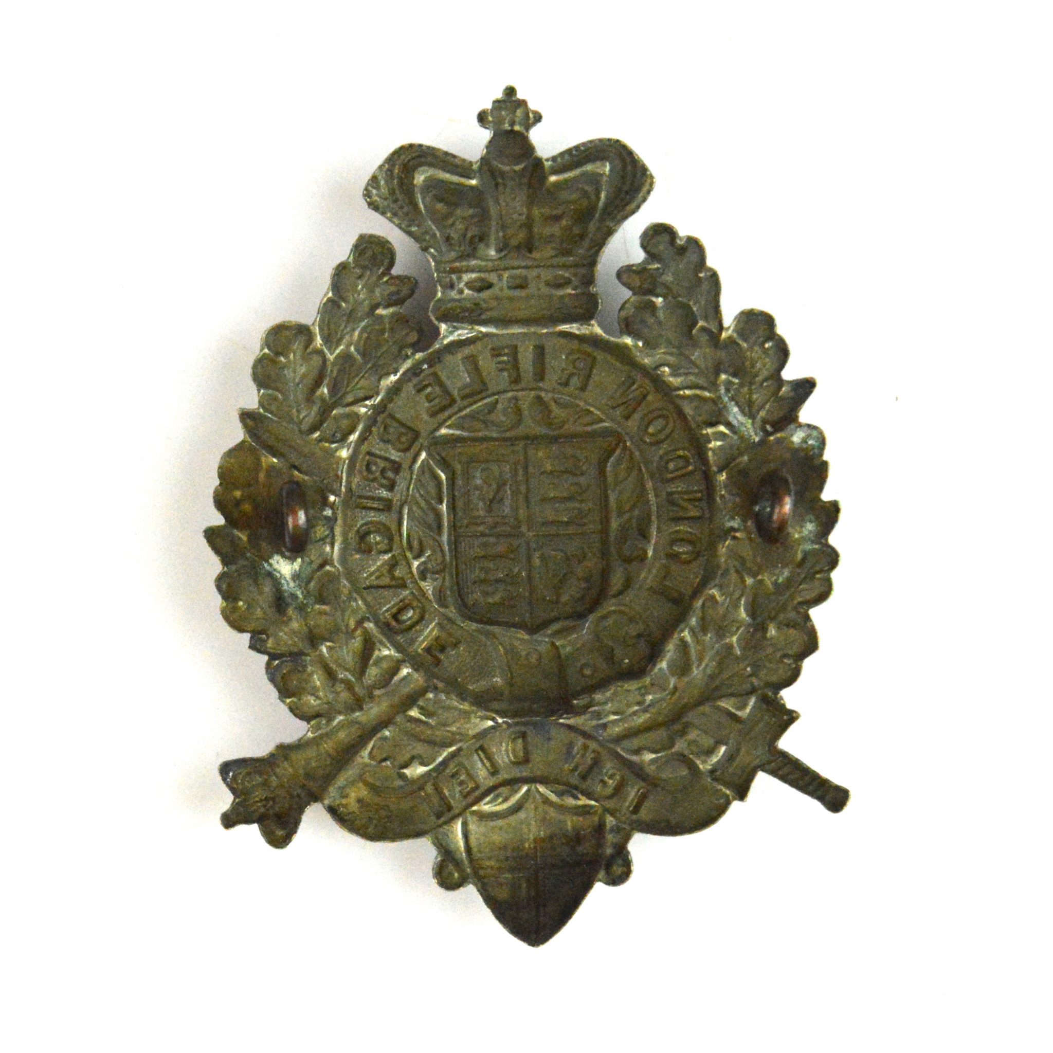 Original Victorian London Rifle Brigade Shako Plate - Jeremy Tenniswood ...