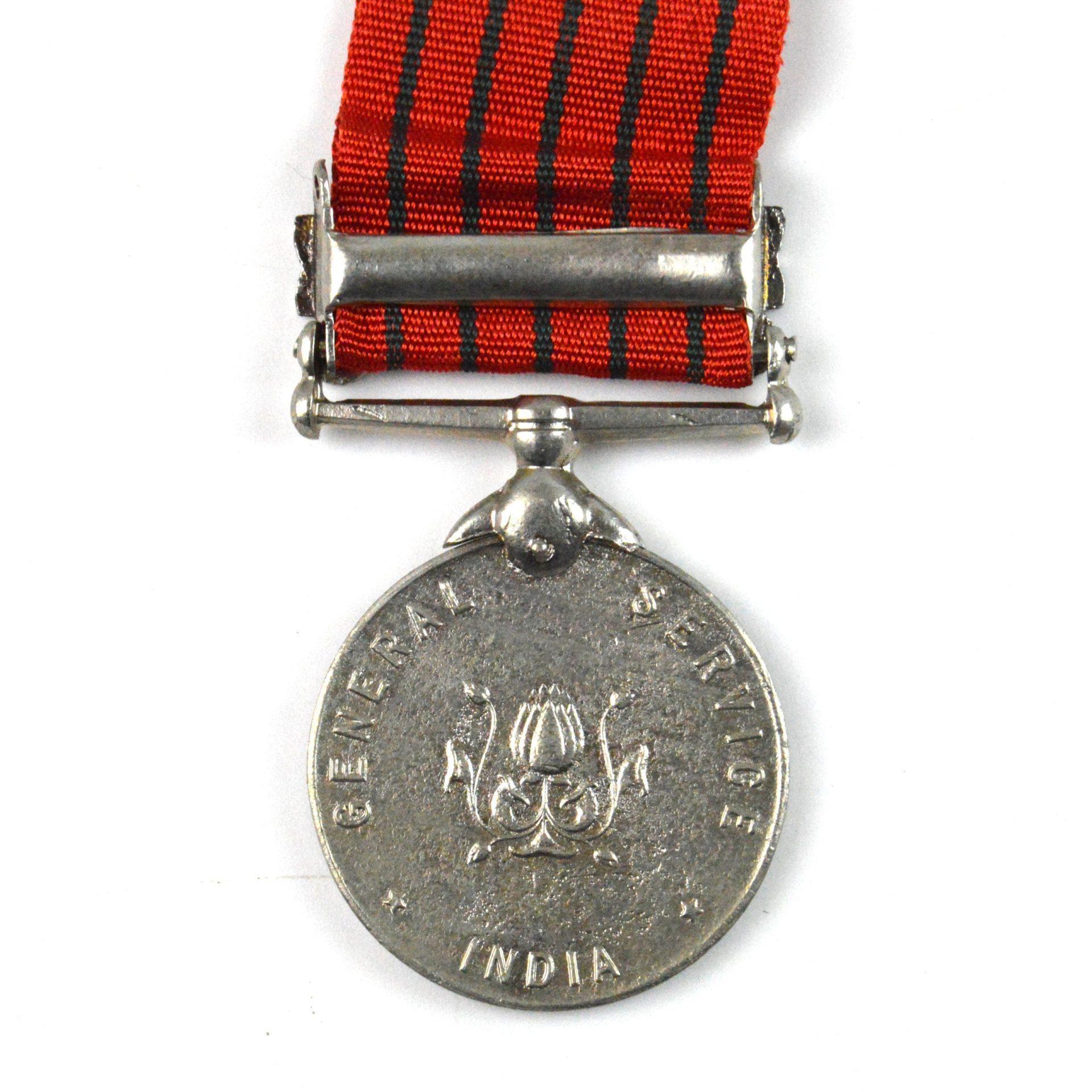India General Service Medal, Goa 1961, Sepoy Singh, Sikh Light Infantry ...