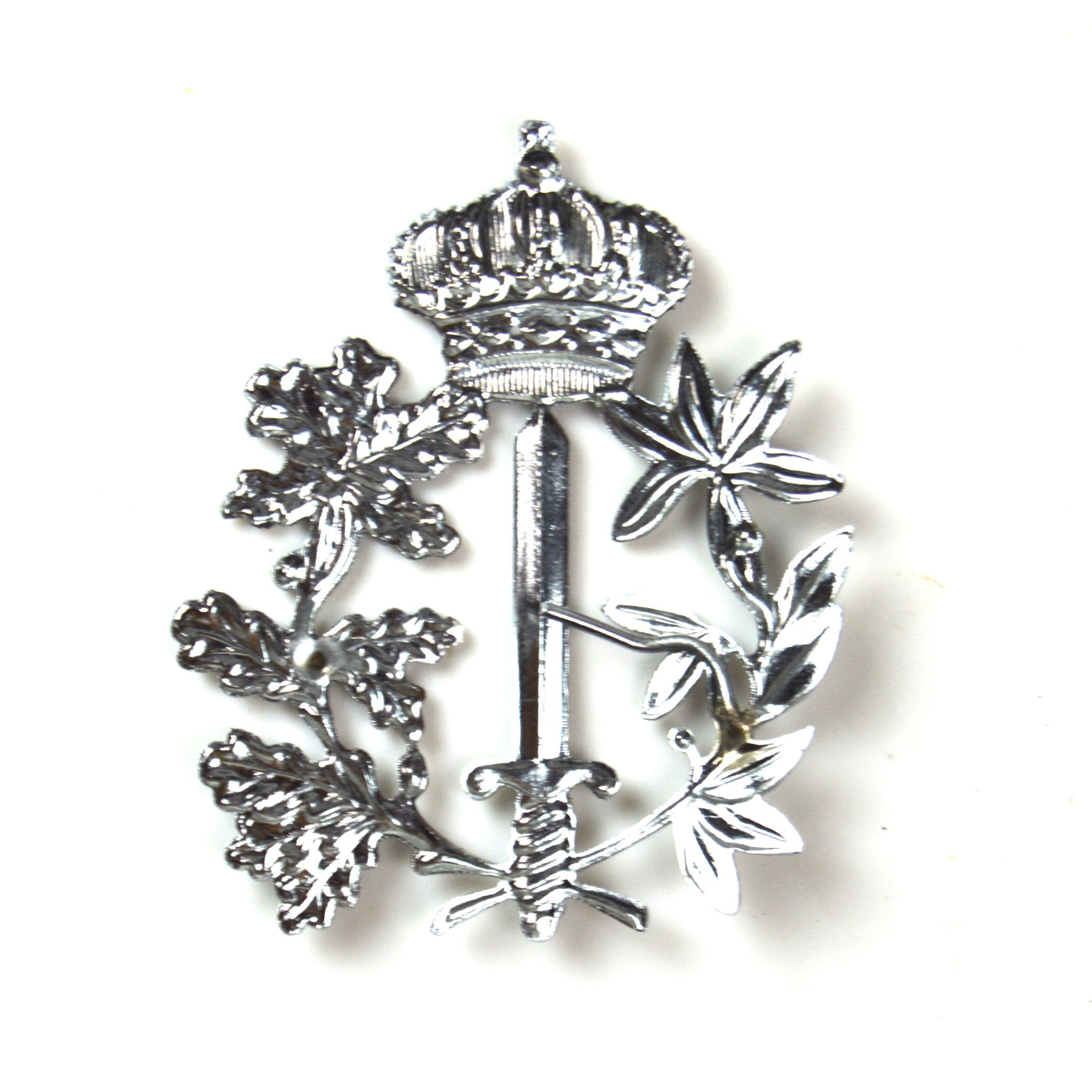 Belgian Police Chrome Cap Badge | Militaria.co.uk
