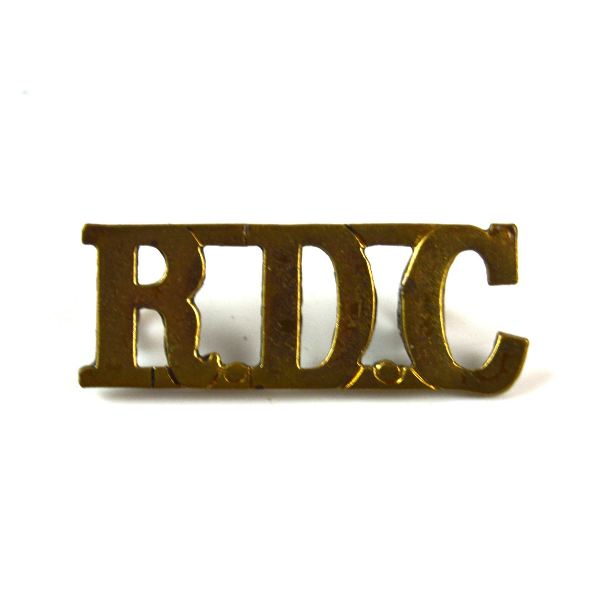 Royal Defence Corps (RDC) (1916-36 Pattern) Brass Shoulder Title ...