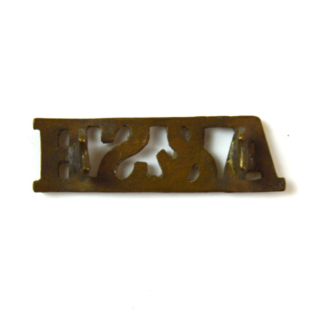 Argyll And Sutherland Highlanders (A&SH) Brass Shoulder Title, 38mm ...