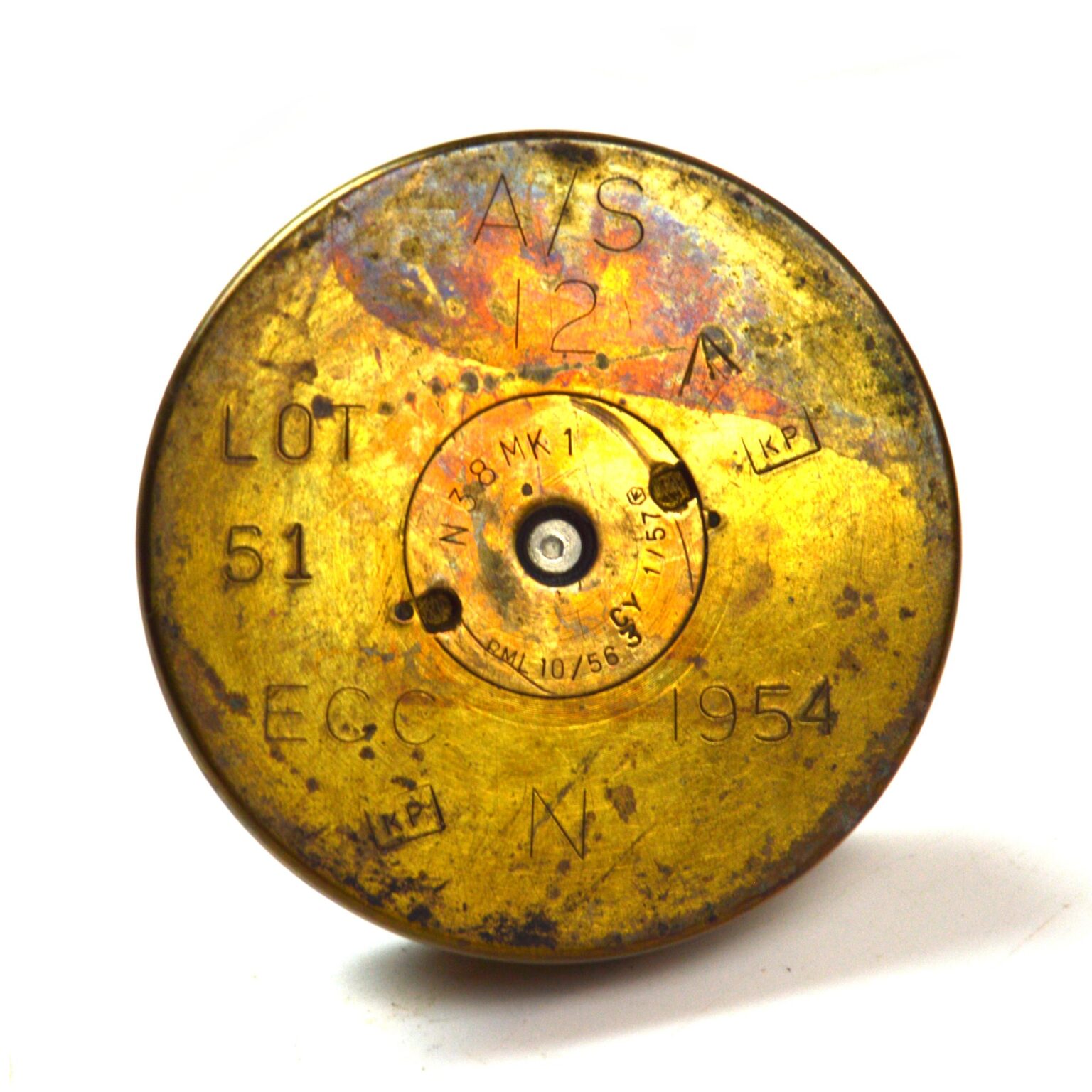 British A/S 12 Anti-Submarine Mortar Shell Case Ash Tray Paper Weight ...